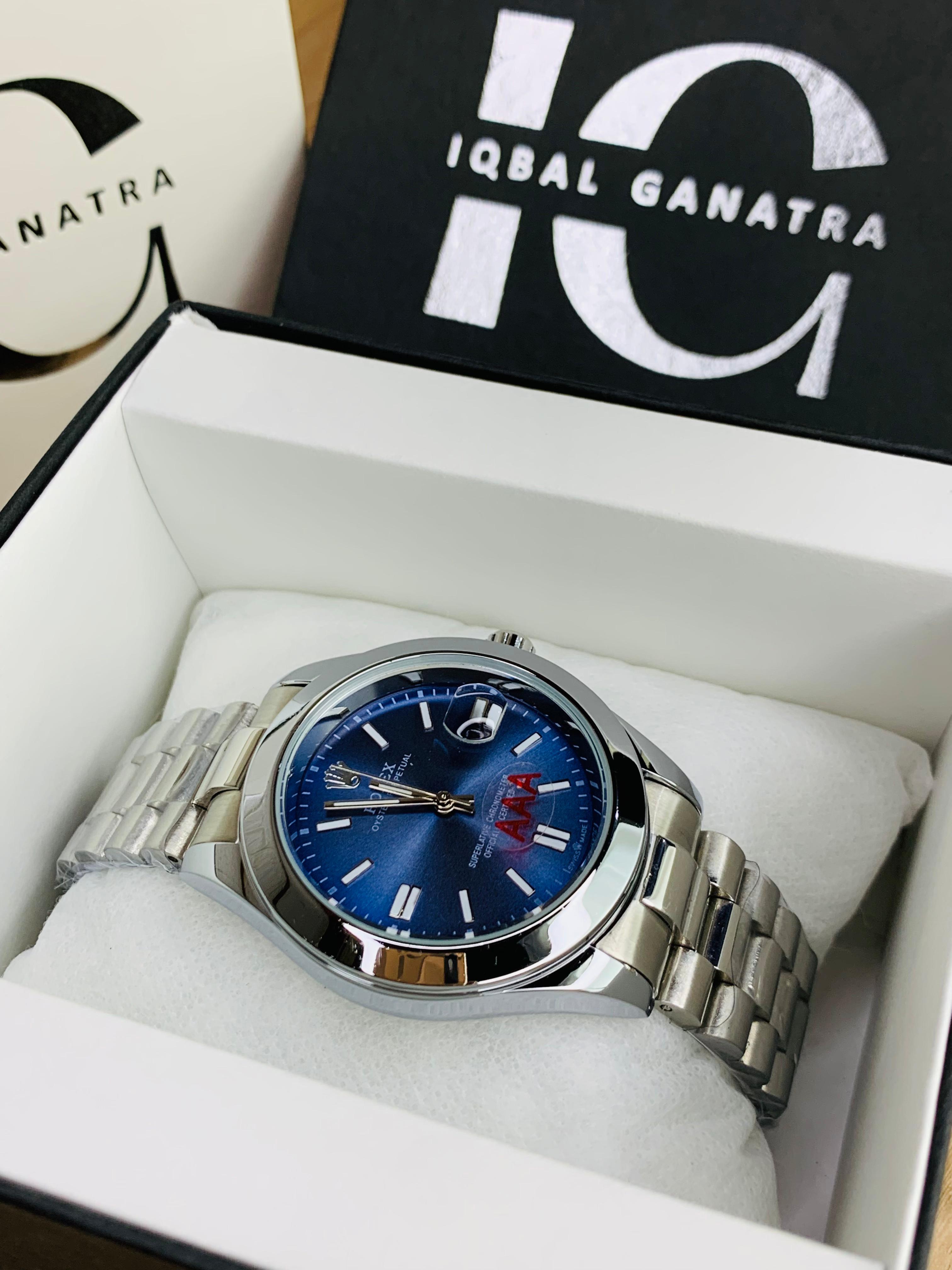 Classic Plain Case (Silver Blue) – IG Watches